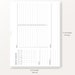 A4 Letter Monthly Overview Horizontal Inserts, Undated Printable ...