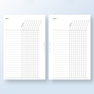 Inbox Planner Inserts Half Letter, Inbox Tracker Printable Templates ...