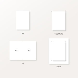 A5 Undated Weekly Planner Printable, Week on Two Pages, Weekly ...