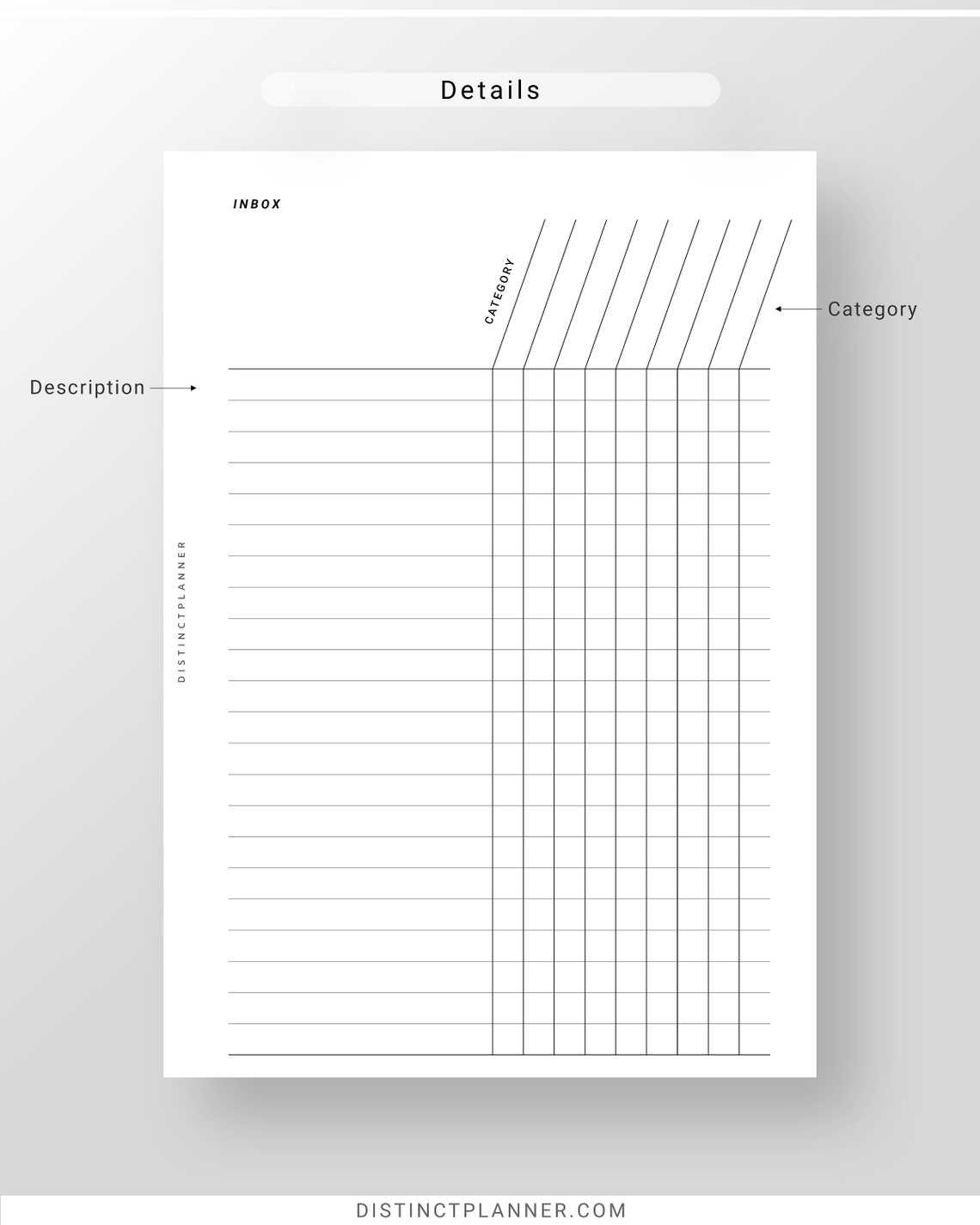 Printable Inbox A5 Size Inbox Planner Inserts Inbox Tracker - Etsy