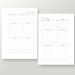 A5 Monthly Overview Printable Undated Planner Inserts Minimalist Month ...