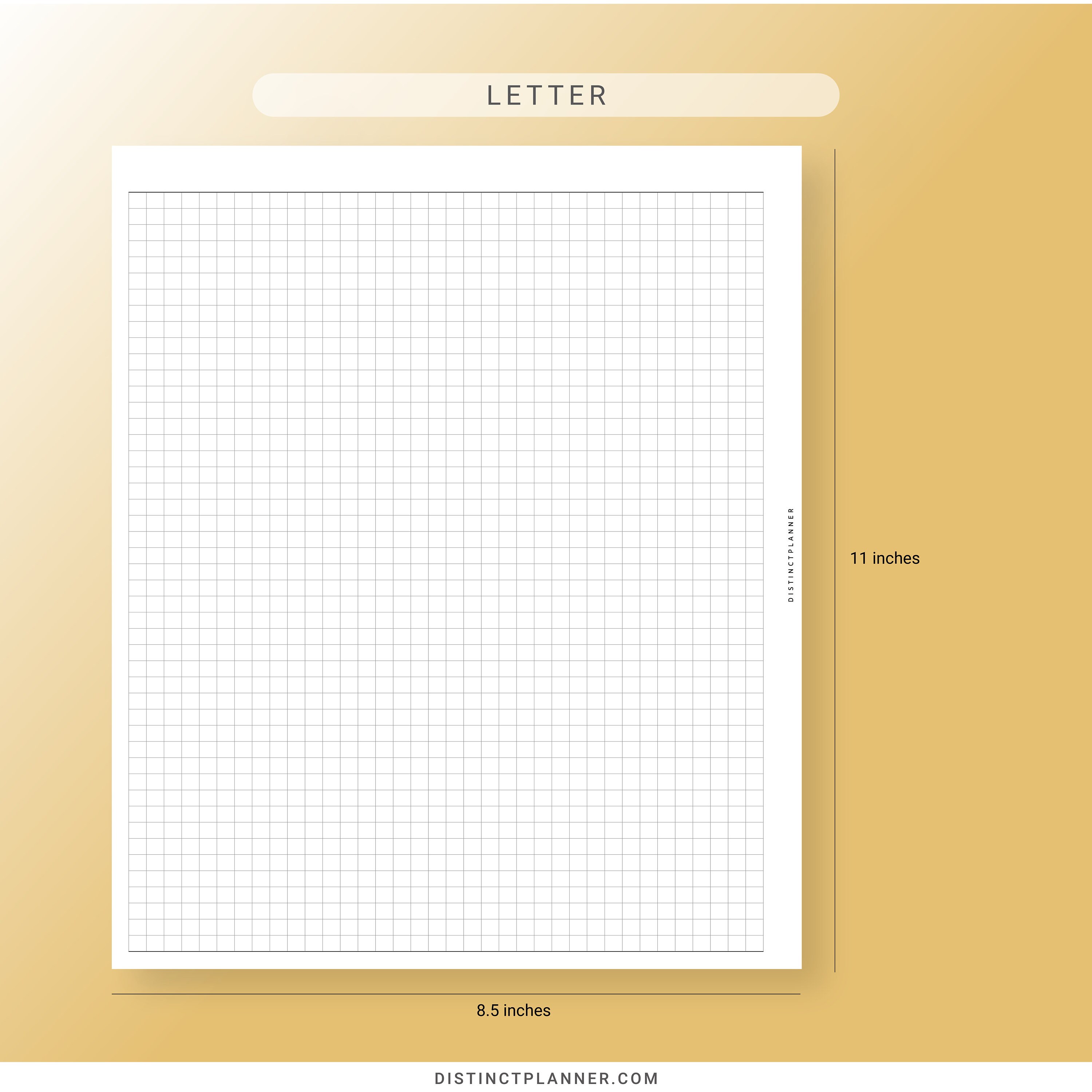 Printable Notes Inserts Bundle, Planner Note Page Inserts, Square Grid ...