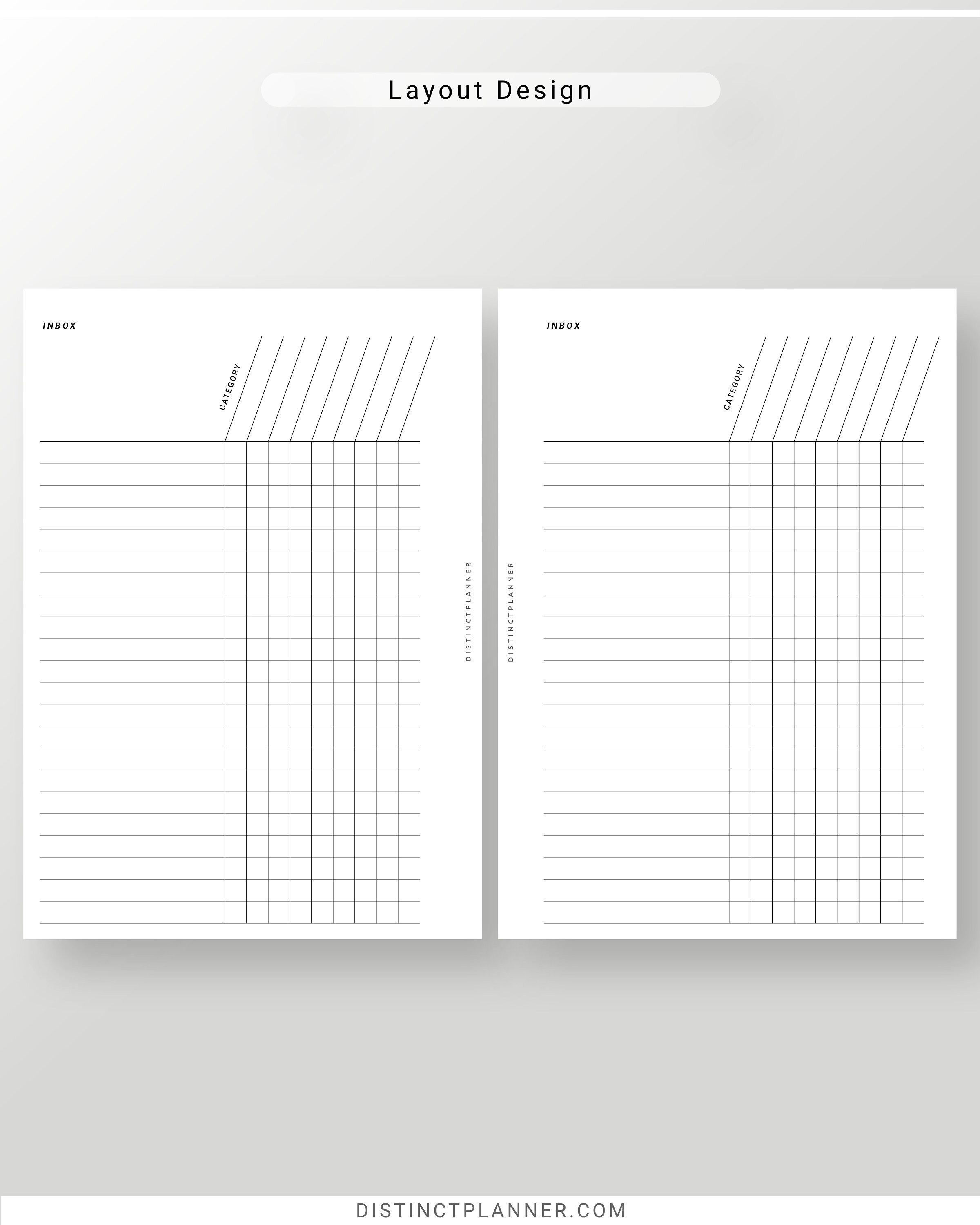 Printable Inbox A5 Size Inbox Planner Inserts Inbox Tracker - Etsy