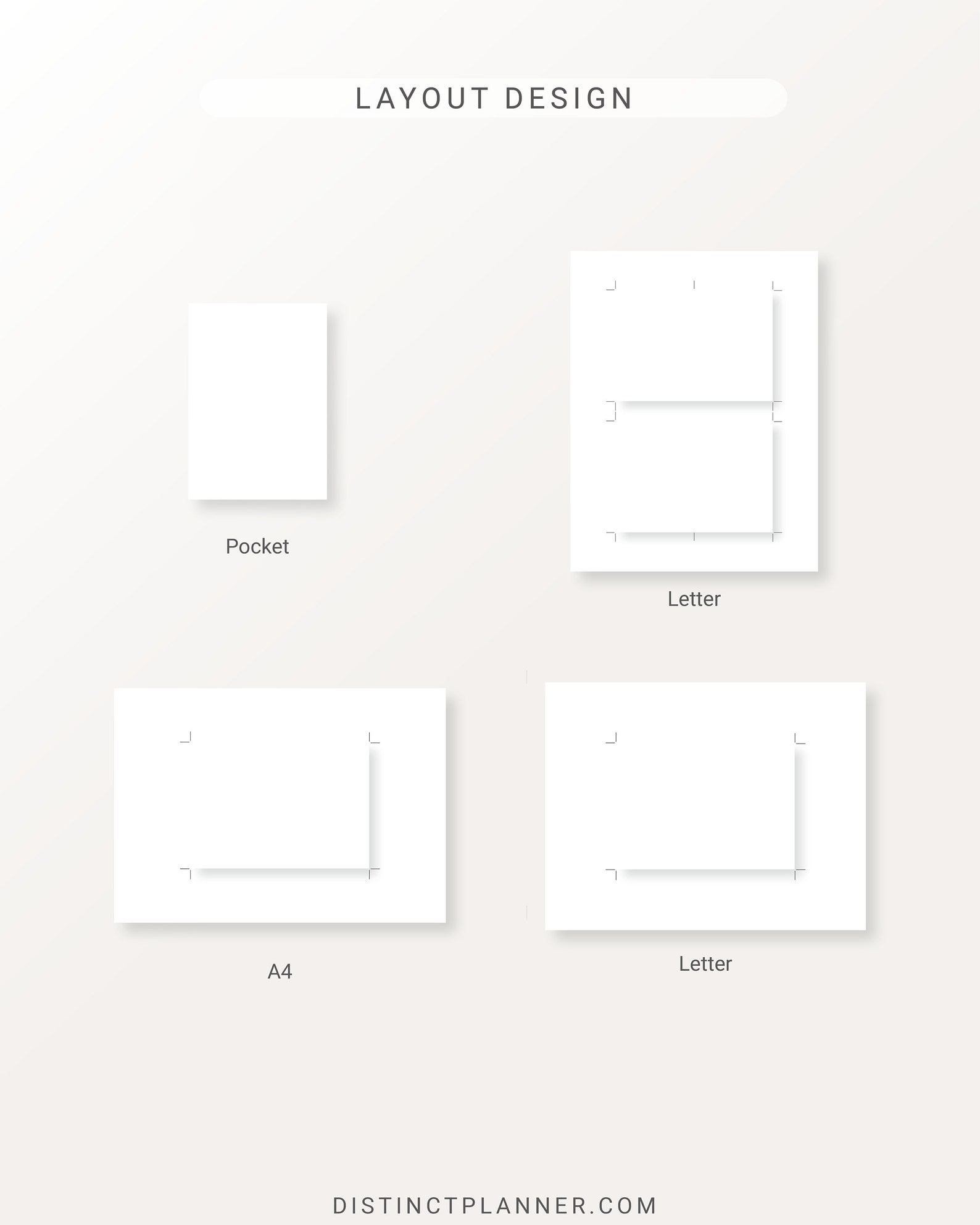 Pocket Undated Monthly Planner | Printable Overview on a Page ...