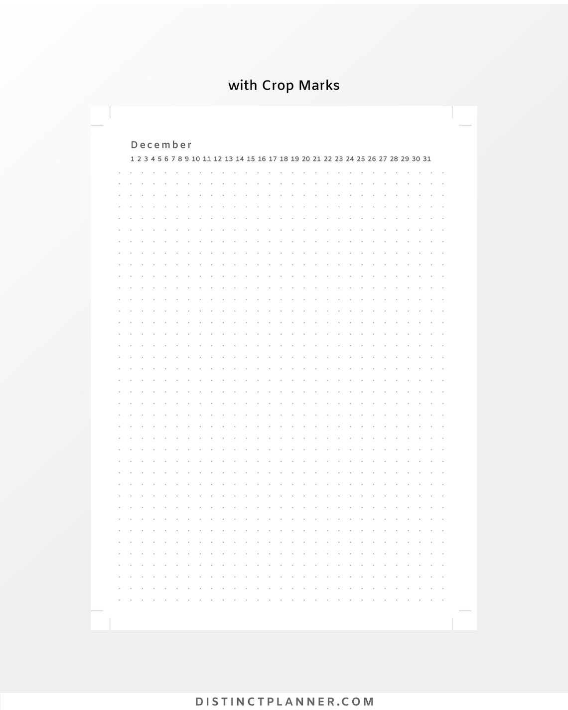 A5 Dotted Bullet Journal Printable Monthly Note Paper Dot Grid Bujo ...