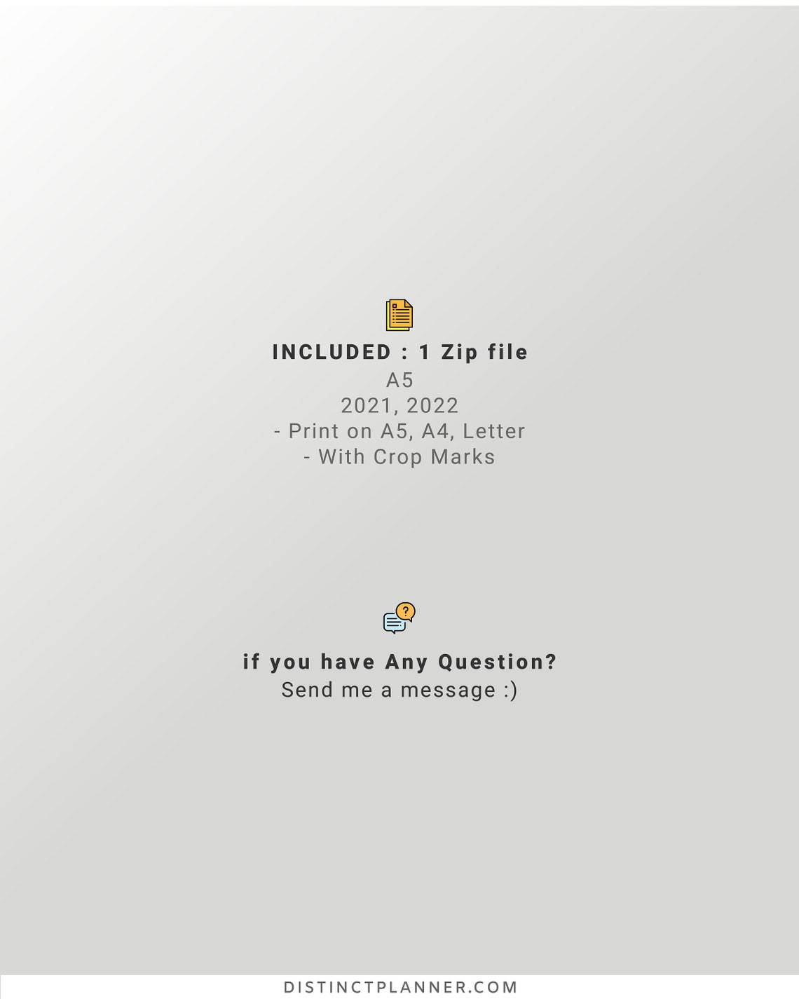 2021-2022 Monthly Overview Printable A5 Minimalist Dated Month at a ...