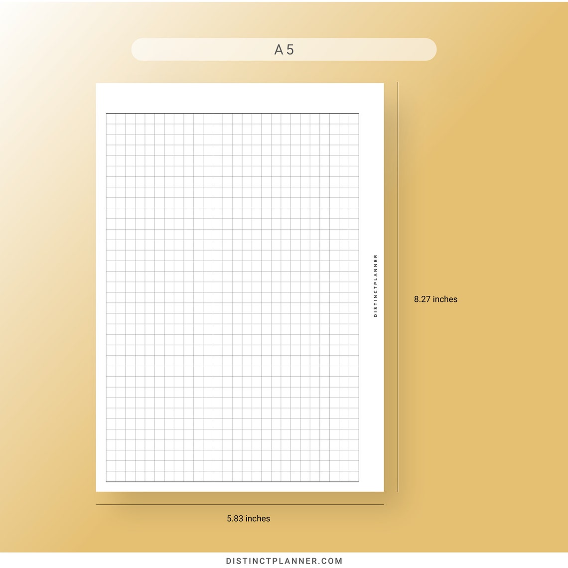Printable Notes Inserts Bundle, Planner Note Page Inserts, Square Grid ...