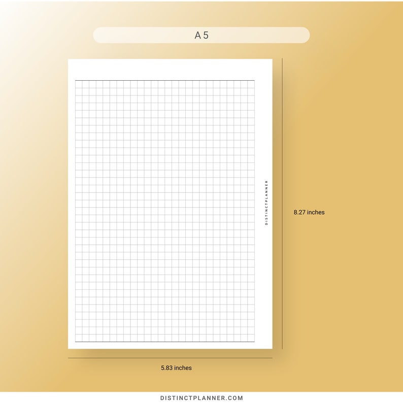 Printable Notes Inserts Bundle, Planner Note Page Inserts, Square Grid ...