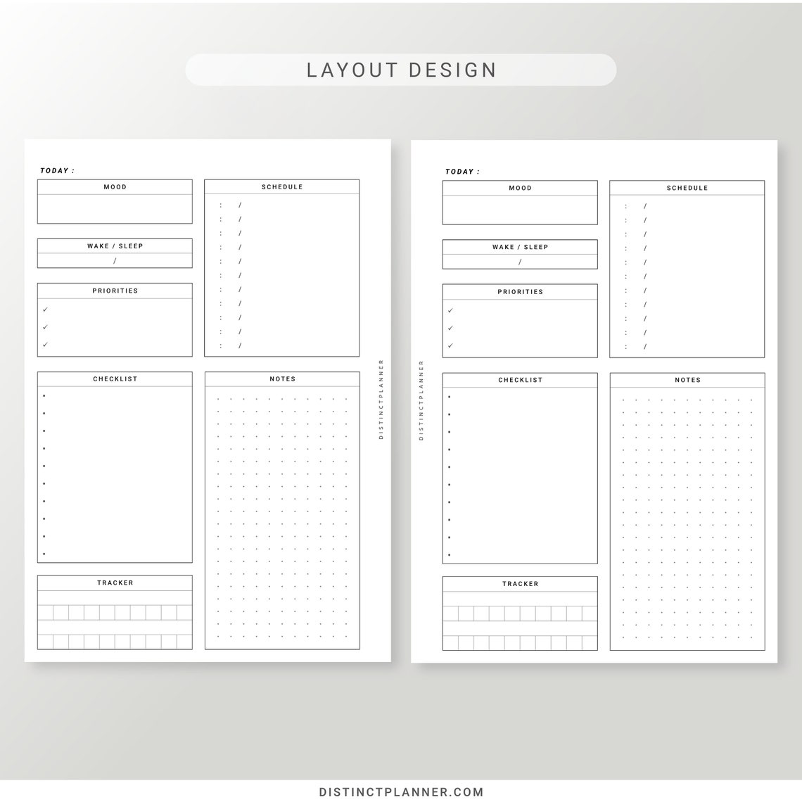 A5 Daily Planner Printable, Undated Daily Organizer, Day on One Page ...