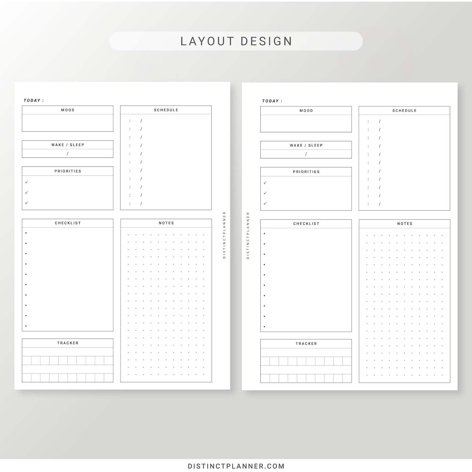 A5 Daily Planner Printable, Undated Daily Organizer, Day on One Page ...