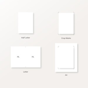 Half Letter Reading Journal Printable Inserts, Book Review Log Minimal ...