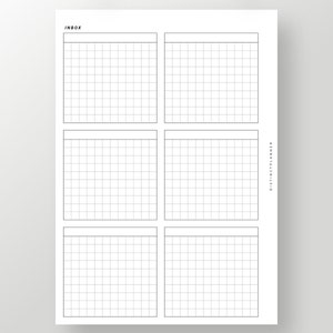 Inbox Planner Inserts A5 Inbox Template for Minimalist Inbox - Etsy