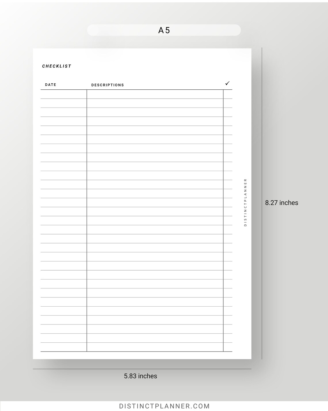Task List Printable A5, Things to Do List Template, Minimalist ...