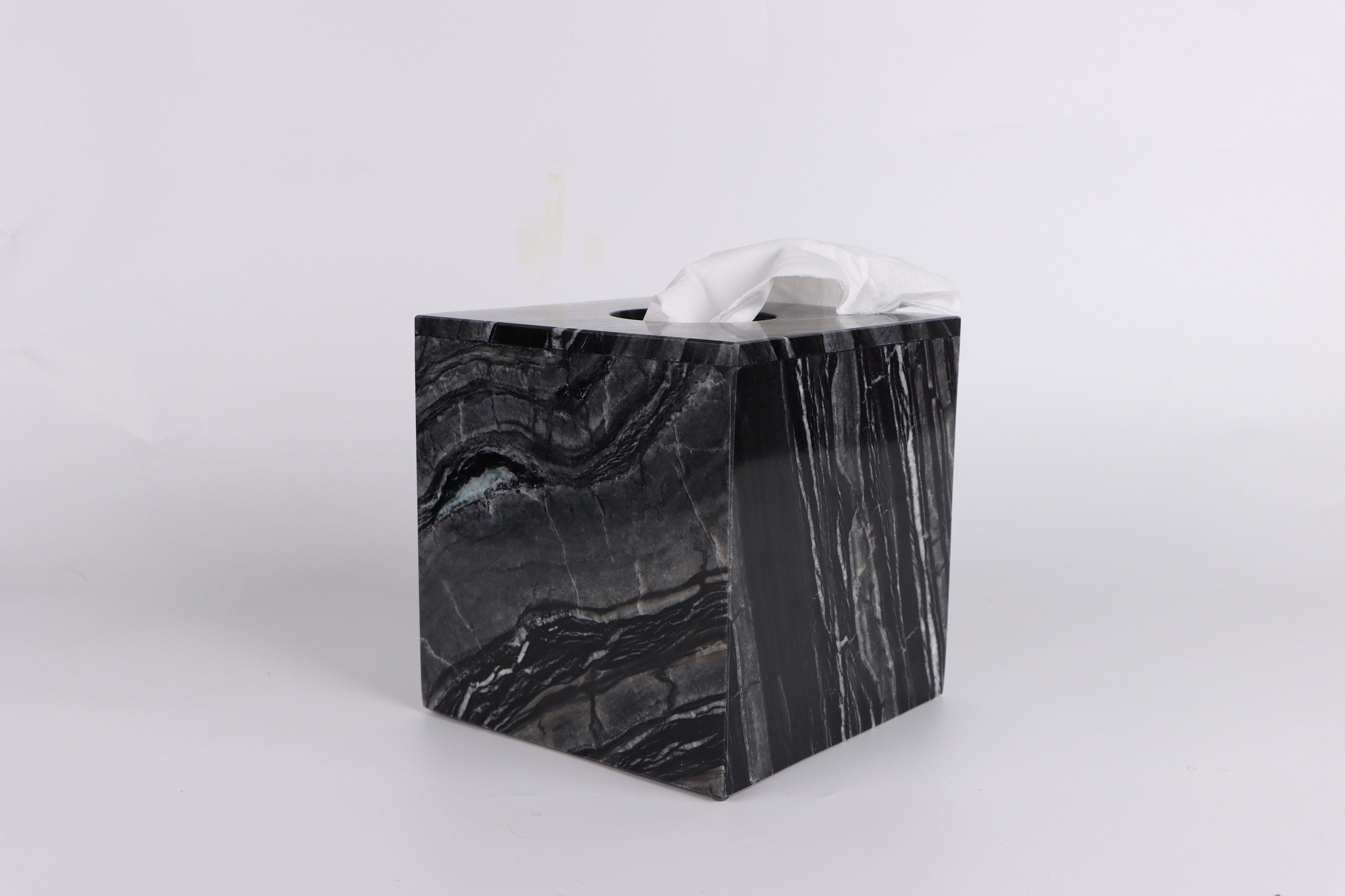 Marble Tissue Box Cover With Bottom Cover - Etsy
