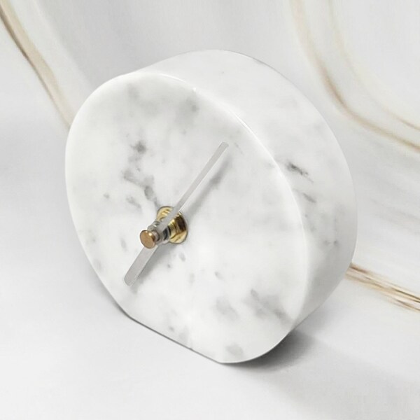 Marble Clock - Etsy