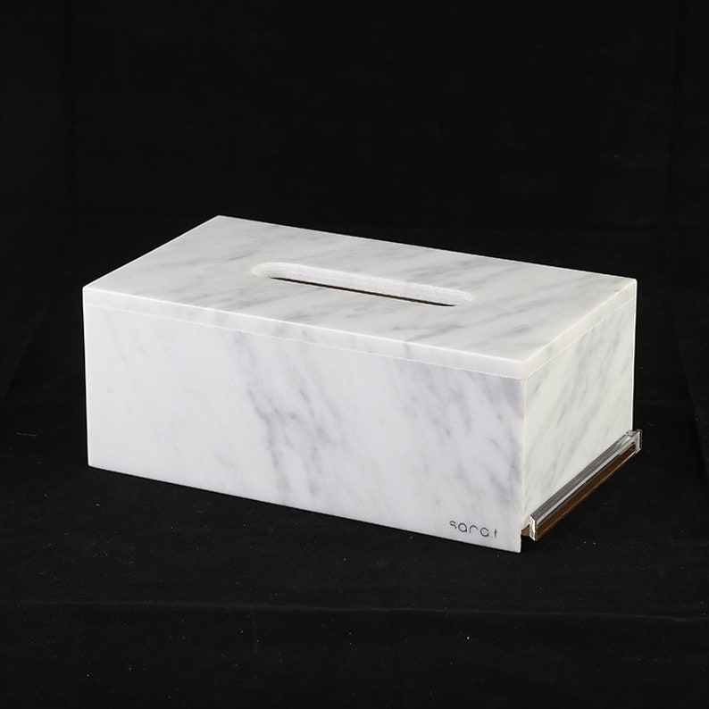 Natural Marble Tissue Box - Etsy
