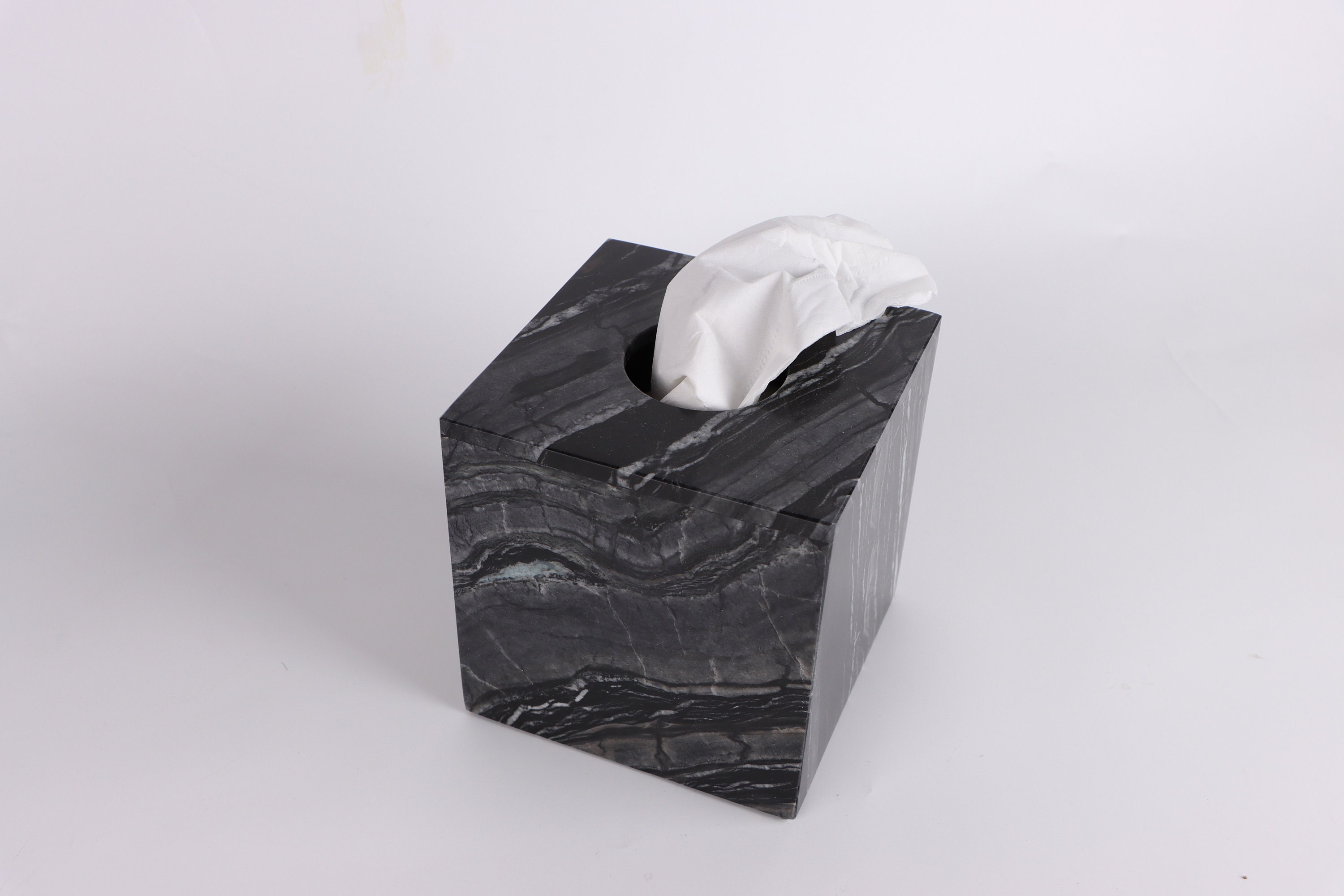 Marble Tissue Box Cover With Bottom Cover - Etsy