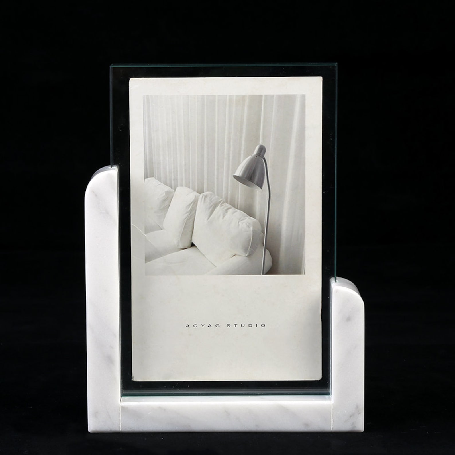 Natural White Marble Photo Frame - Etsy