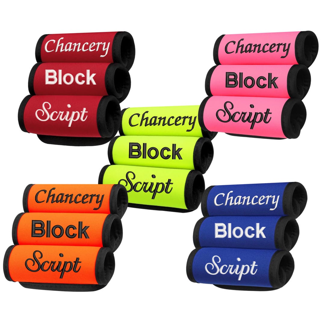 Custom Embroidered Handle Wrap | Luggage Handle Cover | Vehicle Grab ...