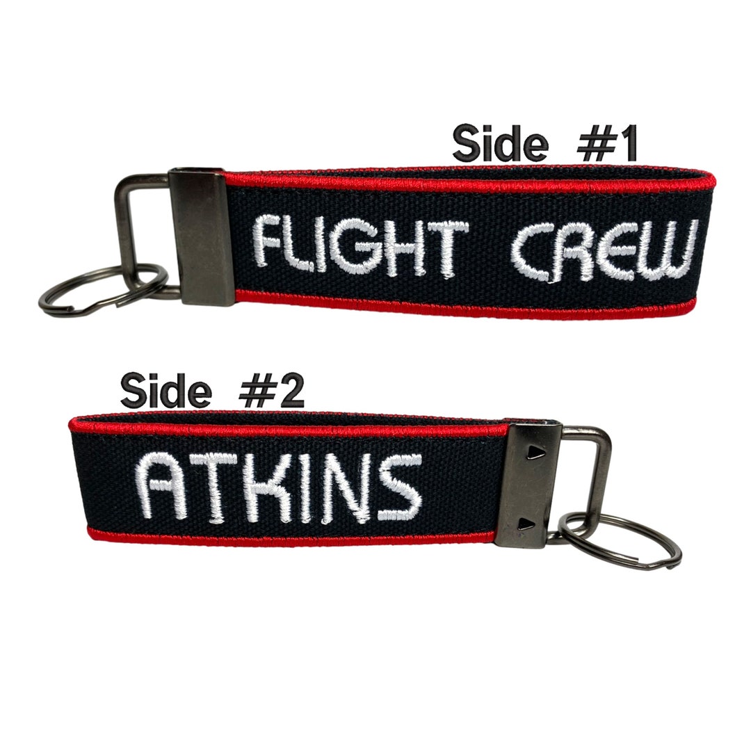Custom Flight Crew Keychain | Pilot Keychain | Flight Attendant ...