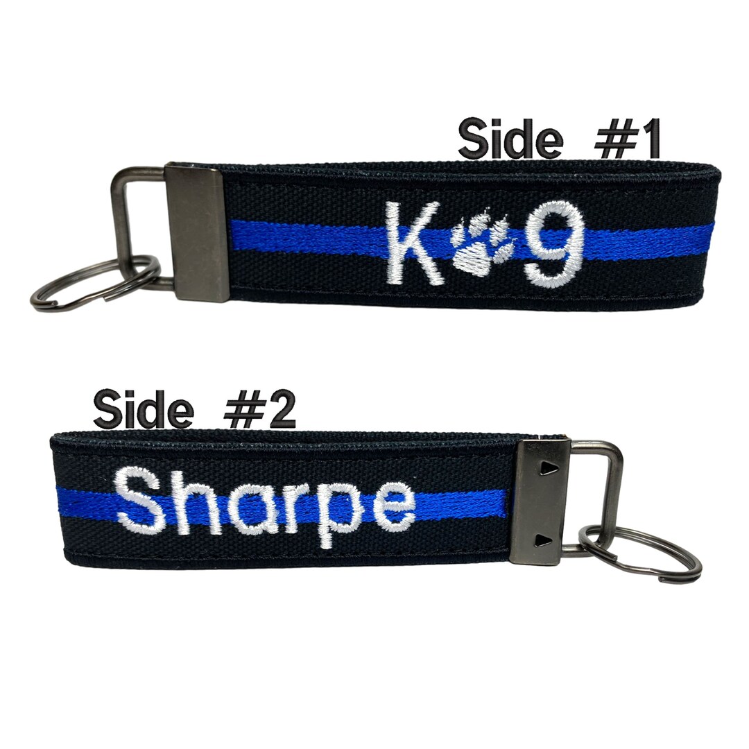 Custom Police K-9 Keychain | K-9 Officer Gift | Law Enforcement ...