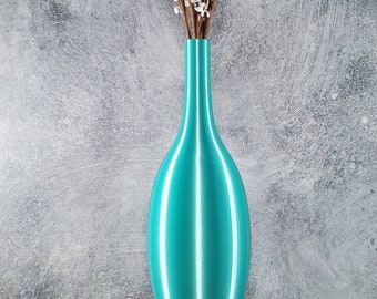 Teal Flower Vase | Etsy