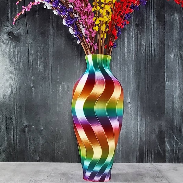 Colorful Flower Vase - Etsy