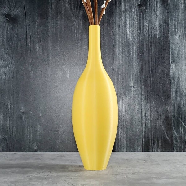 Mustard Yellow Vase - Etsy