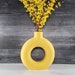 Matte Yellow Tall and Large Nordic Vase 6/8/9/10 Inch Home Decor ...