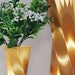 Tall Twist Gold Vase Geometric Style Centerpiece Home Decor or - Etsy