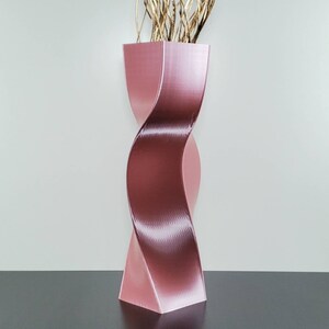 Tall Geometric Rose Gold Vase or Centerpiece - Etsy