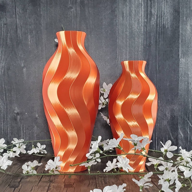 Orange Vases - Etsy