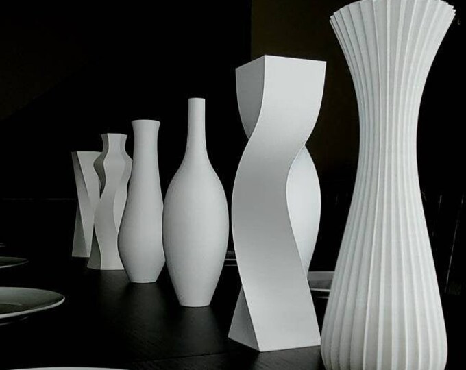 12 Inch Ultimate Matte White Vase Collection - Etsy