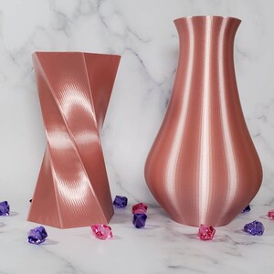 Rose Gold Vase Set - Etsy