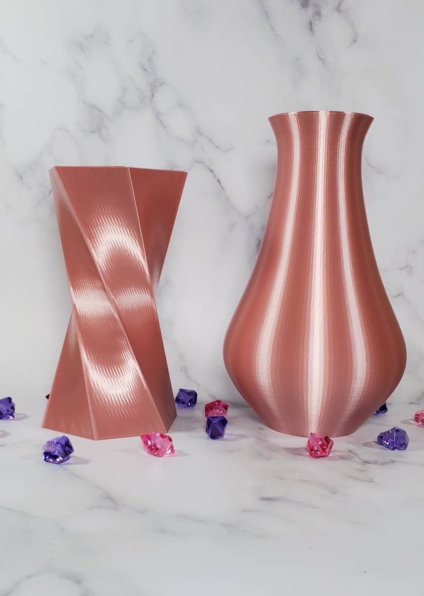 Rose Gold Vase Set - Etsy