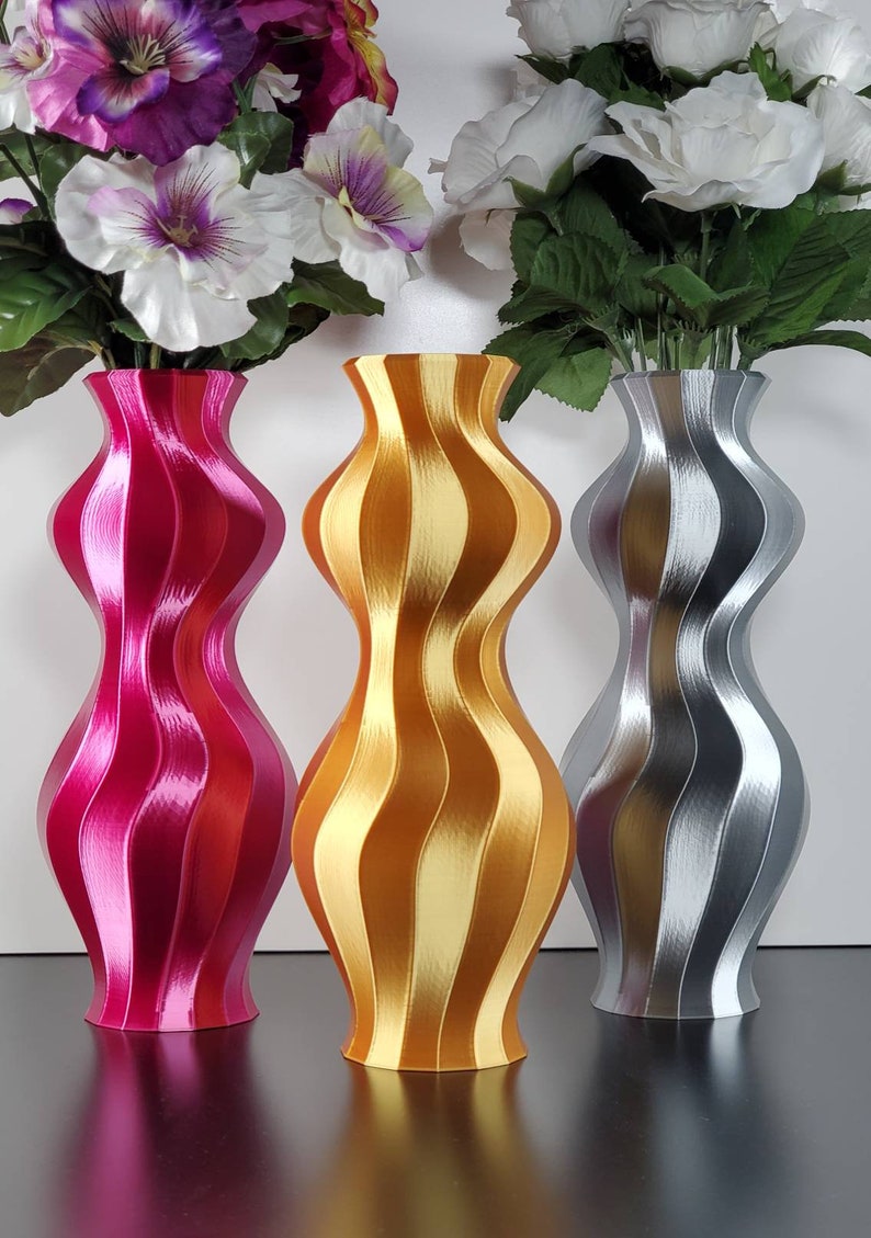Shiny Elegant Vase 12 in | 11 in | 10 in | 9 In - Etsy