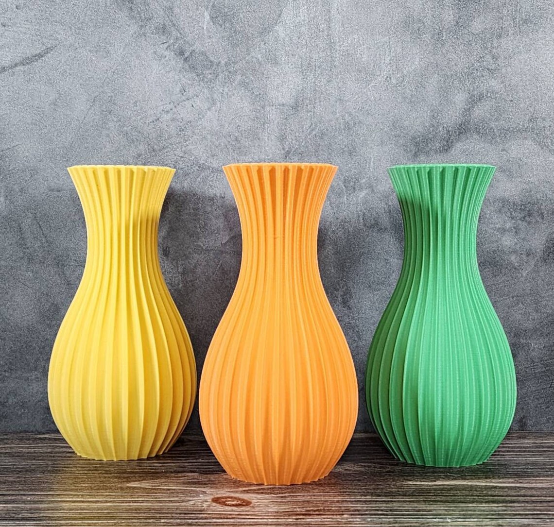 Green Vase Matte Striped Mini Boquet Vase Desk Vase Home - Etsy