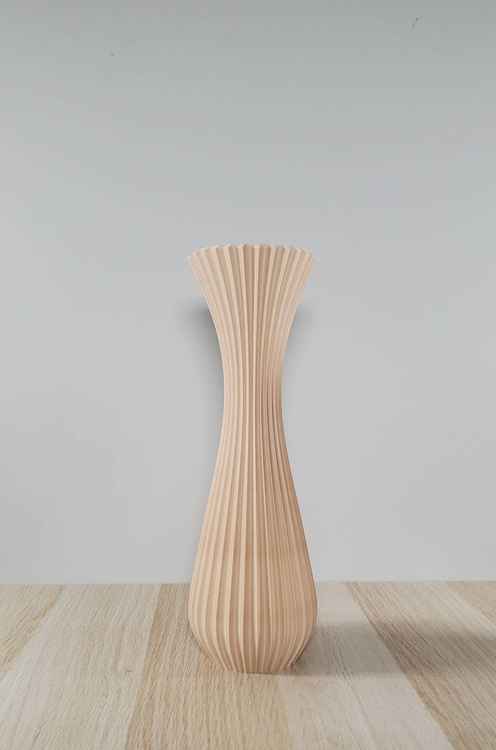 Tall Matte Earth Tone Striped Bouquet Vase | Flower Vase | Gift for Her ...