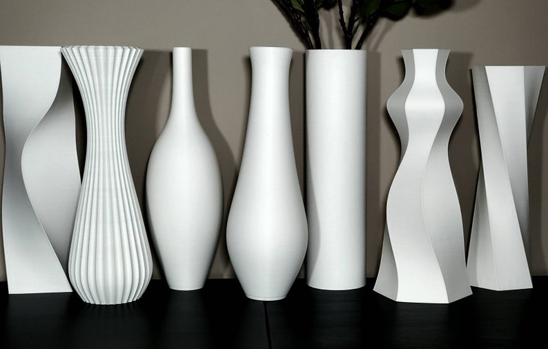 12 Inch Ultimate Matte White Vase Collection - Etsy