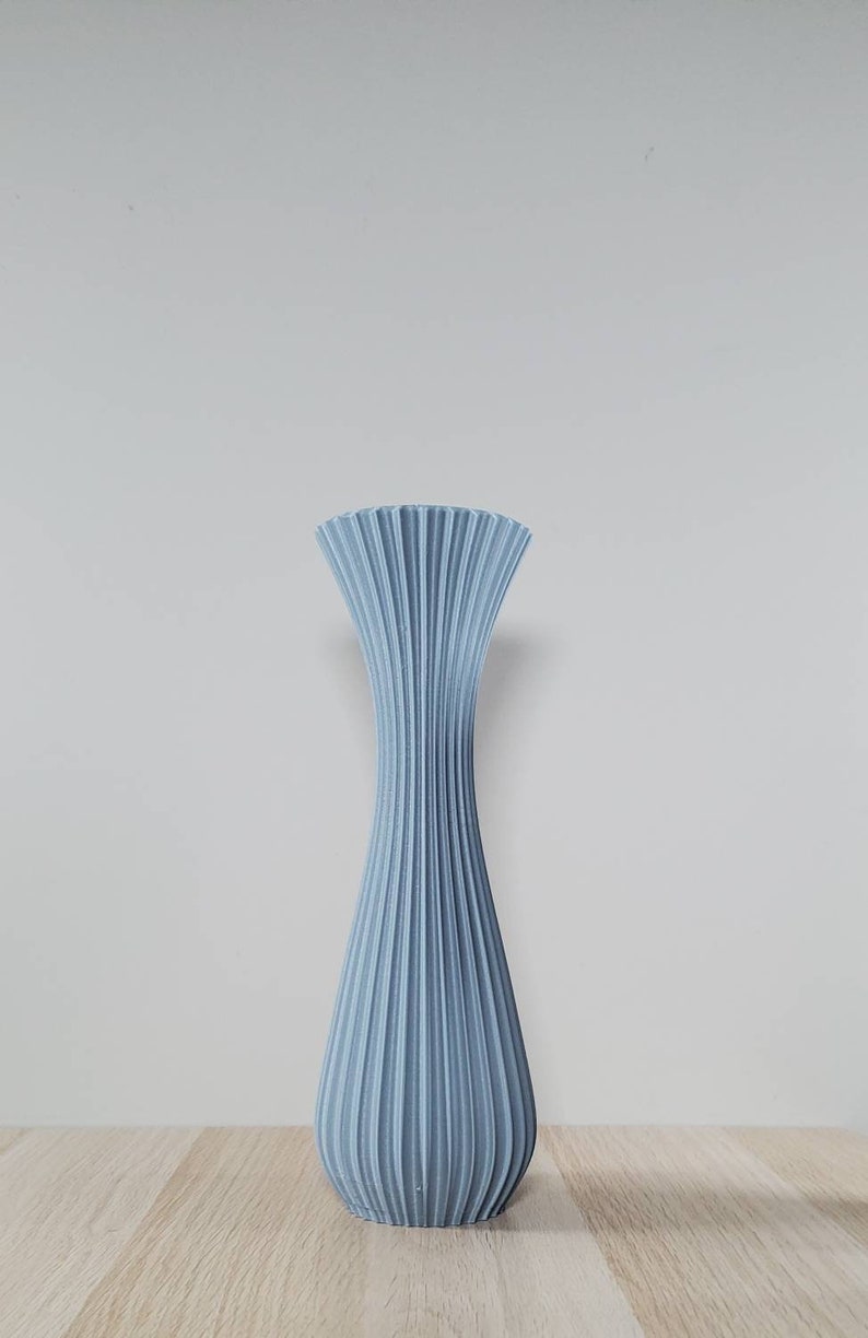 Tall Matte Earth Tone Striped Bouquet Vase Flower Vase - Etsy