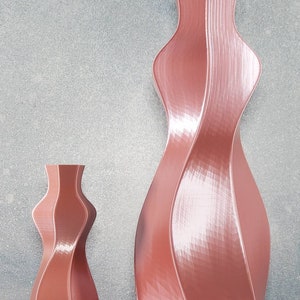 Tall Art Deco Rose Gold Vase | Home Decor | Flower Vase | Modern Vase ...