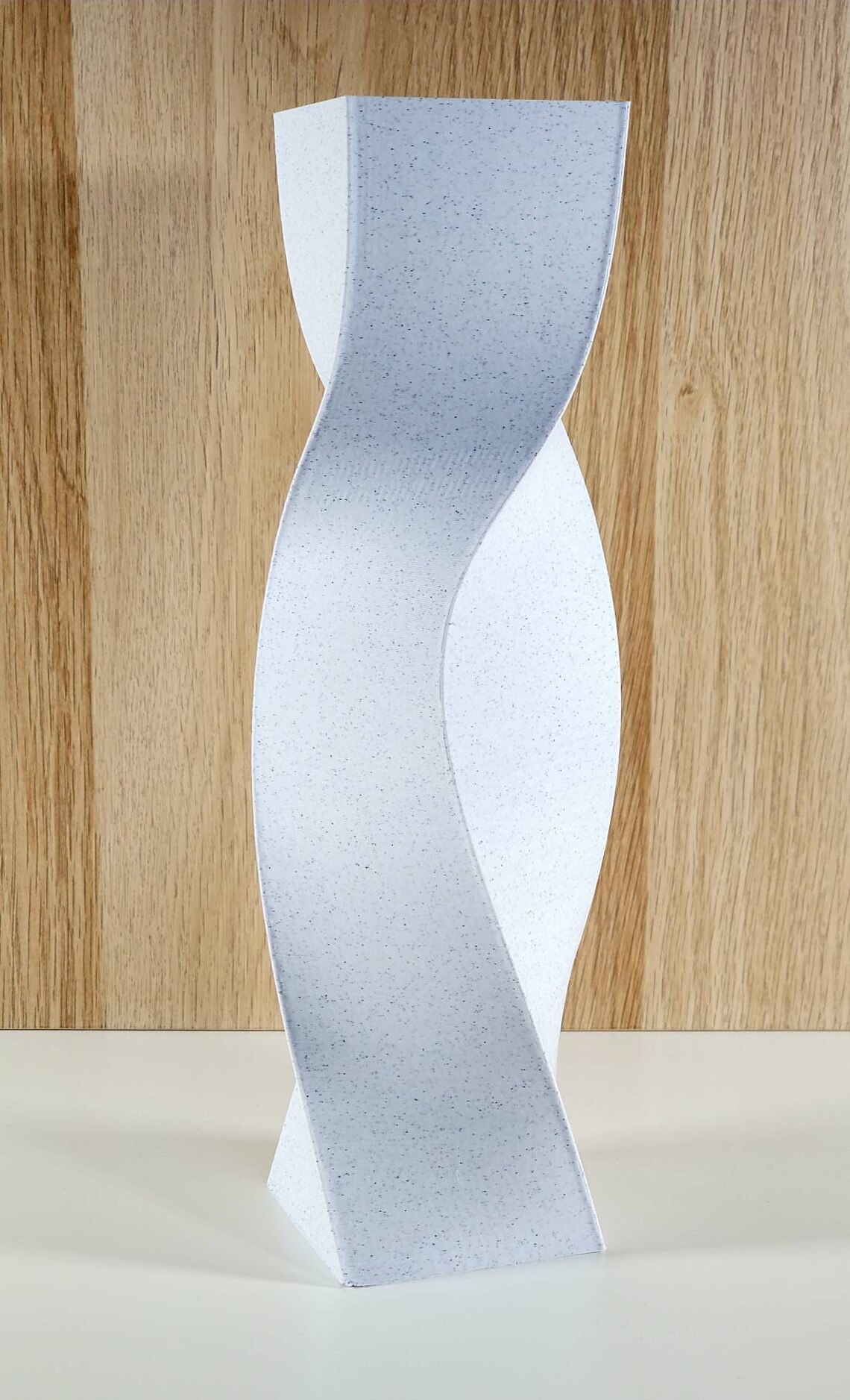 Tall Geometric Matte Textured White Marble Look Vase or - Etsy