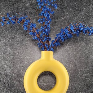 Matte Yellow Tall and Large Nordic Vase 6/8/9/10 Inch Home Decor ...