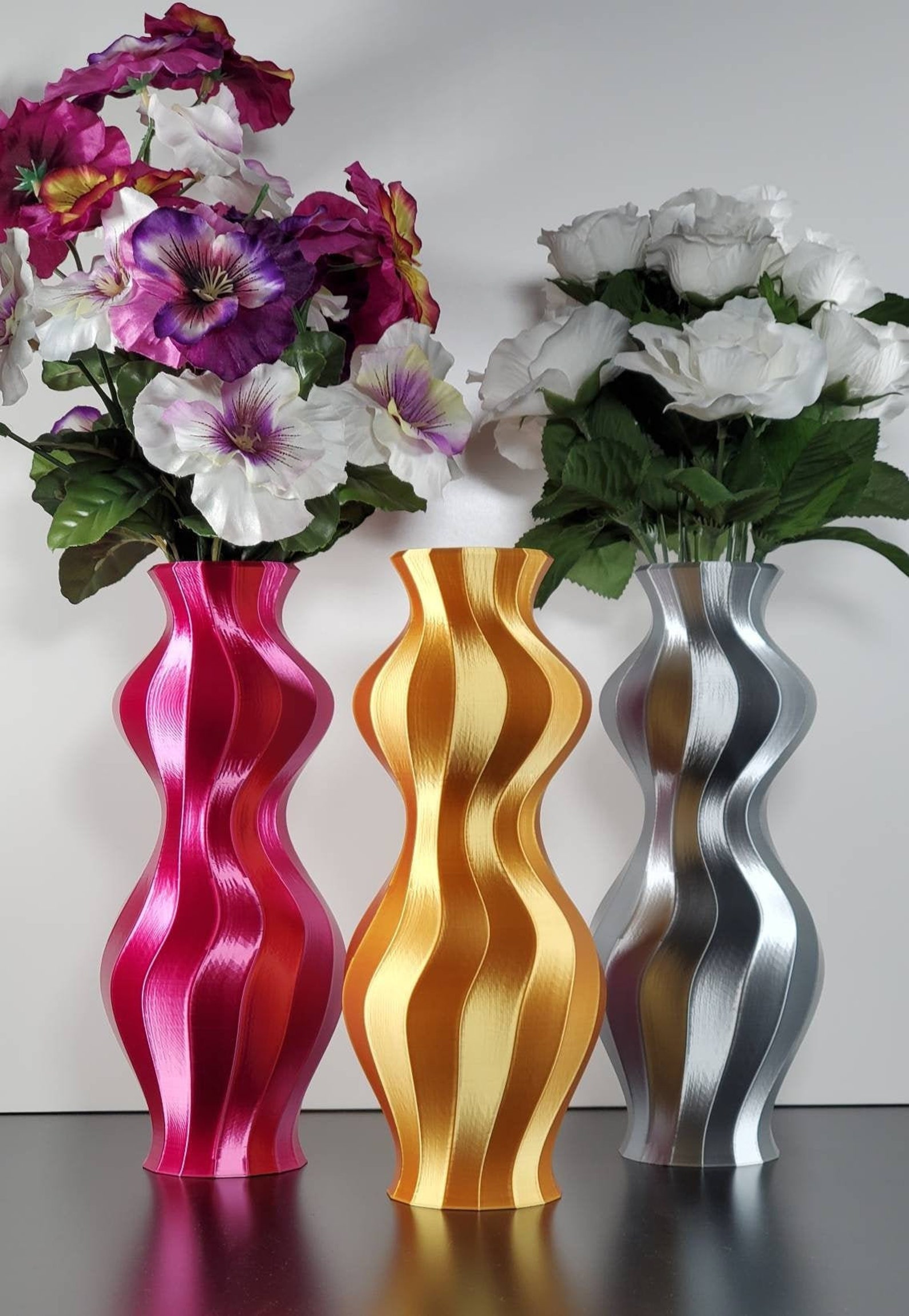 Shiny Elegant Vase 12 in 11 in 10 in 9 In - Etsy