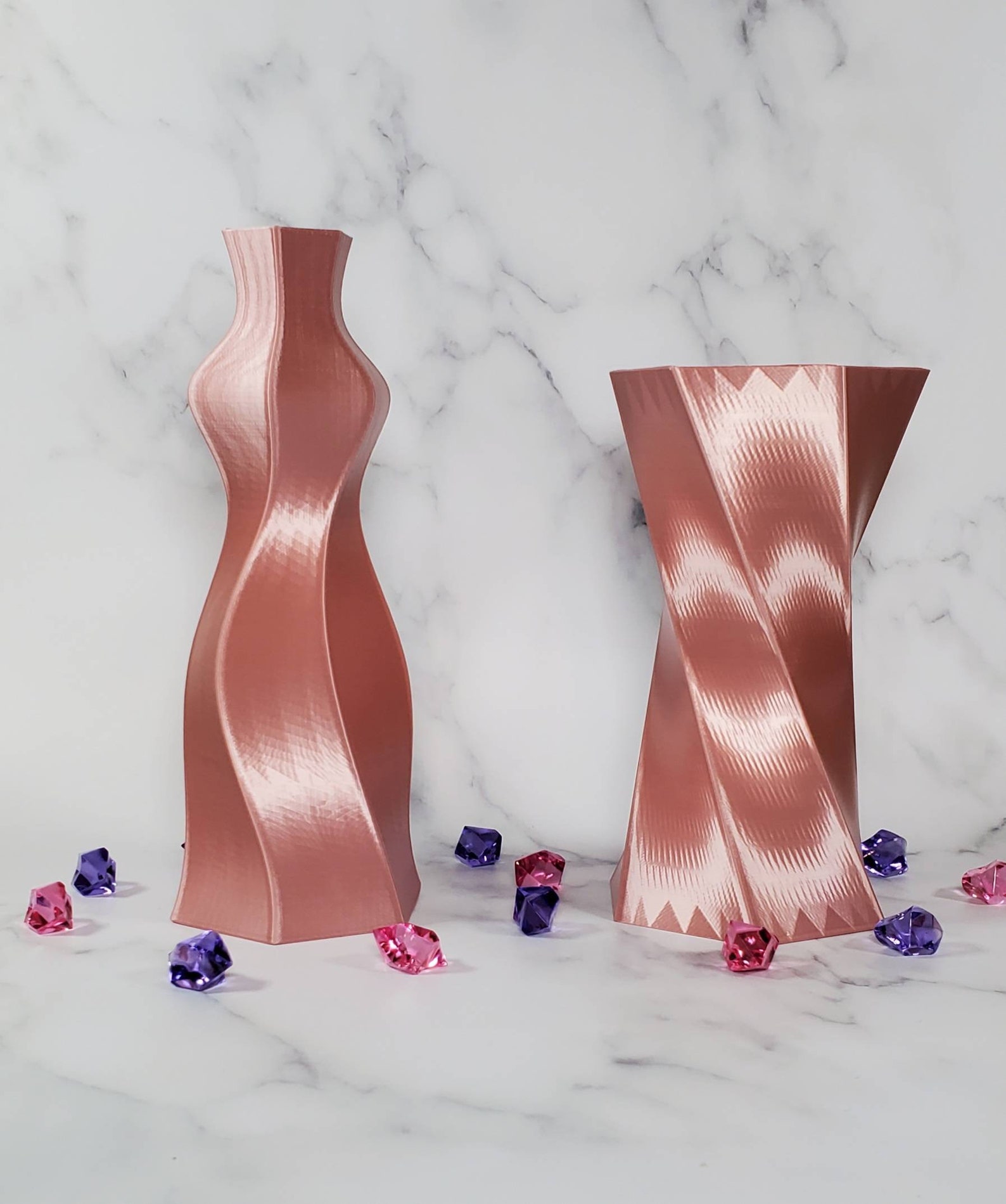 Rose Gold Vase Set - Etsy