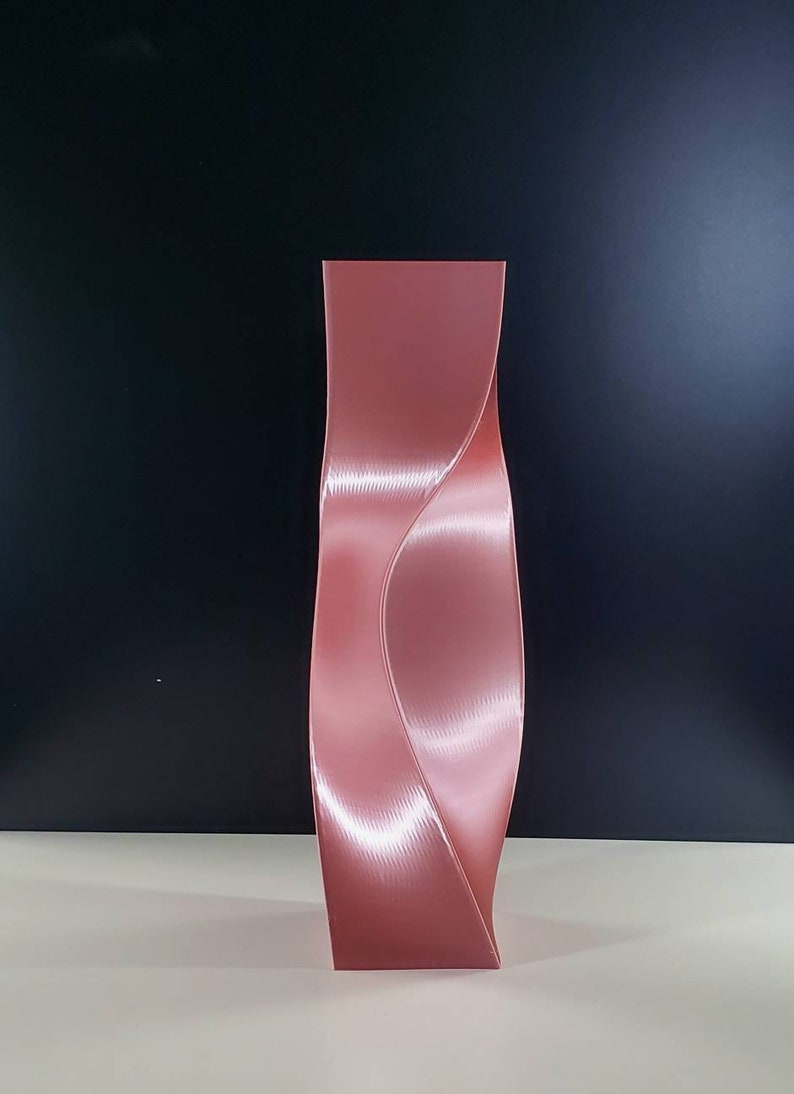 Tall Geometric Rose Gold Vase or Centerpiece - Etsy