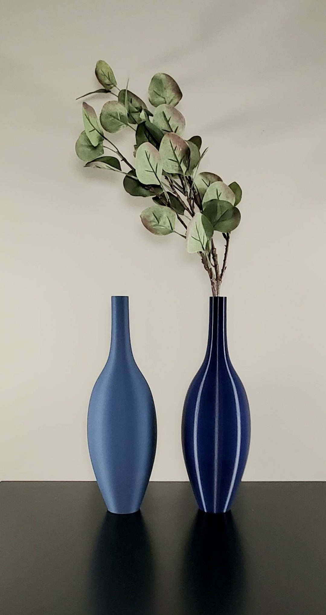 12 to 19 Inch Tall Matte Navy Blue Modern Nordic Vase - Etsy