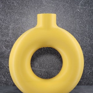 Matte Yellow Tall and Large Nordic Vase 6/8/9/10 Inch Home Decor ...