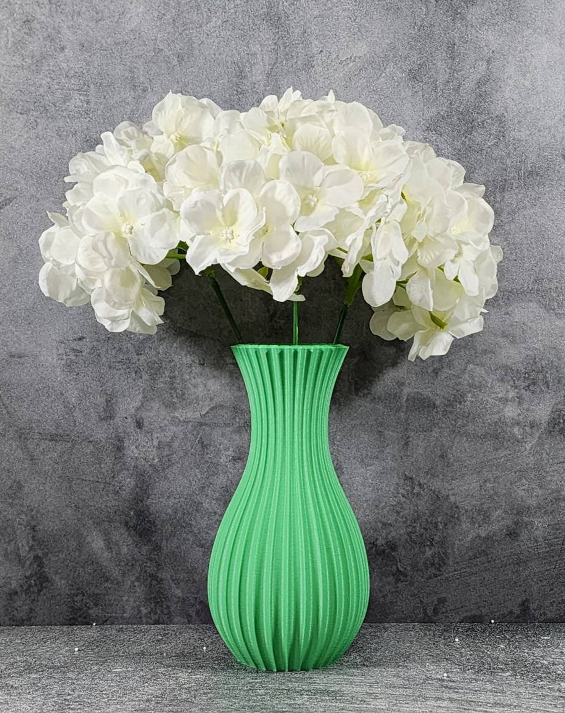 Green Vase Matte Striped Mini Boquet Vase Desk Vase Home - Etsy