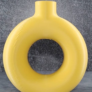 Matte Yellow Tall and Large Nordic Vase 6/8/9/10 Inch Home Decor ...
